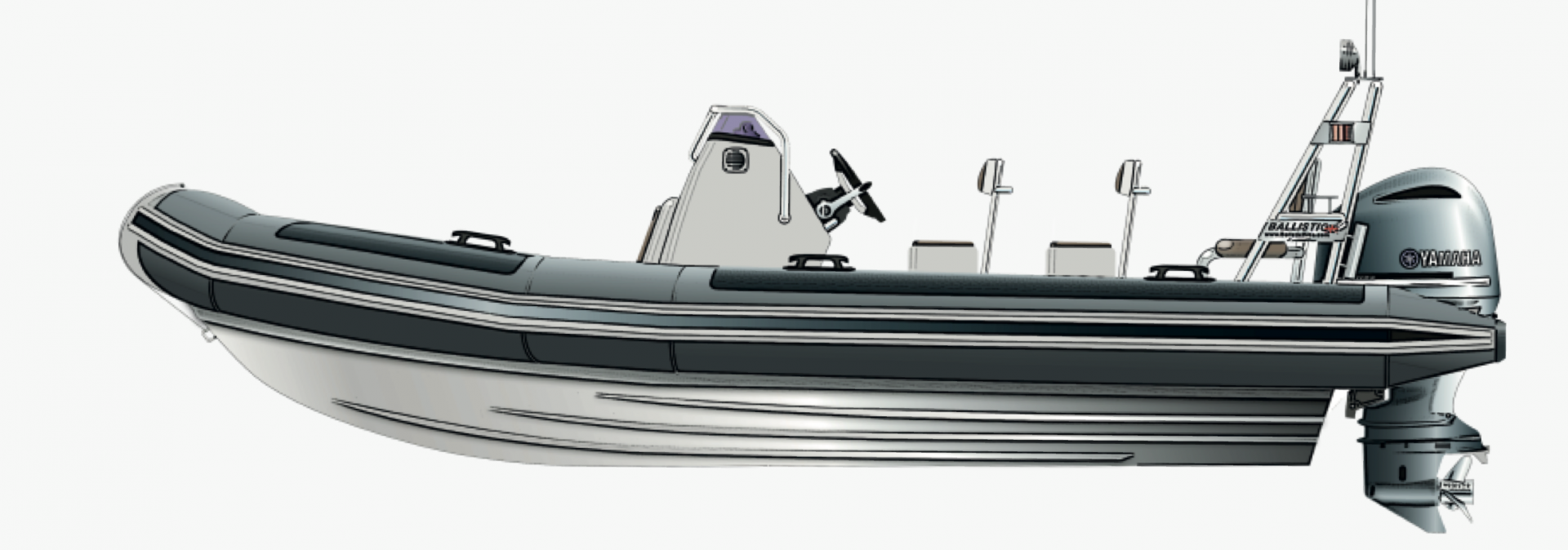 2021 – 6m Ballistic Rib with a Yamaha 130hp outboard | Parker Adams ...